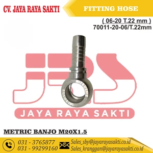 Sell METRIC BANJO FITTING HYDRAULIC HOSE 06-20 NEPPLE 70011-20-06/T.22mm | Jaya Raya Sakti Surabaya
