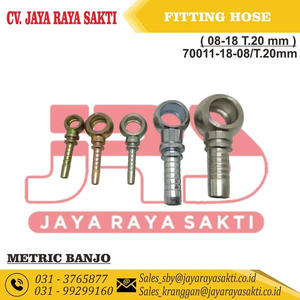 Jual METRIC BANJO FITTING SELANG HIDROLIK 08-18 NEPEL 70011-18-08/T ...